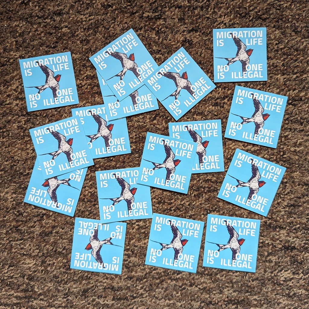 Stickers: Migration Is Life – Right to Remain
